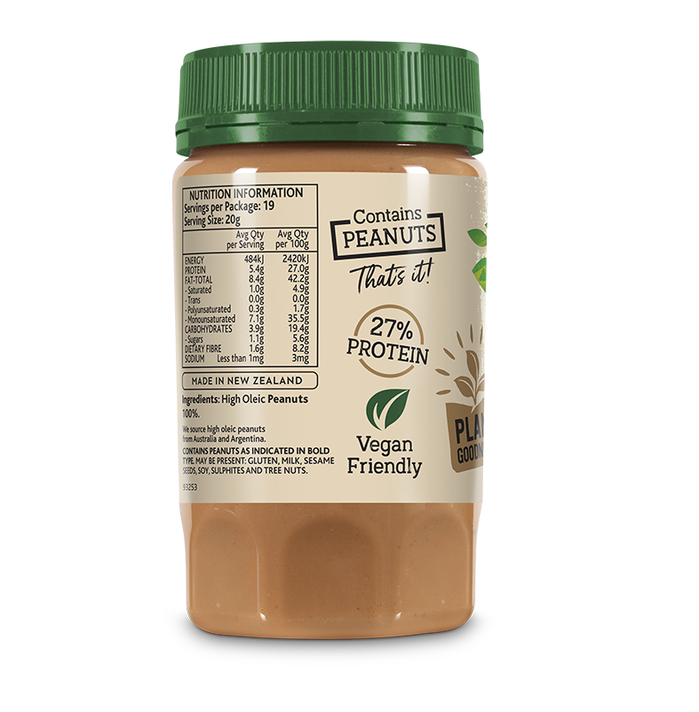 Mother Earth Peanut Butter Unsalted Crunchy – Optimo Foods