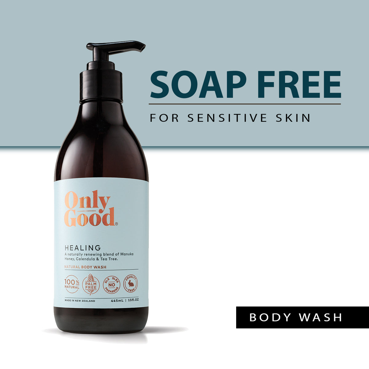 Only Good Natural Paraben Free Body Wash Healing – Optimo Foods